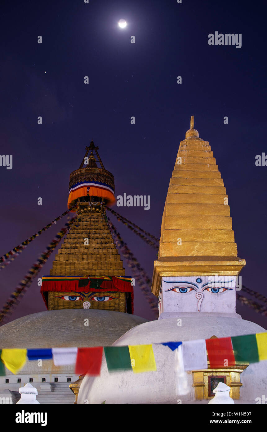 Bodnath Stupa, Boudha, Boudnath, Bauddhanath, Kathmandu, Nepal ...