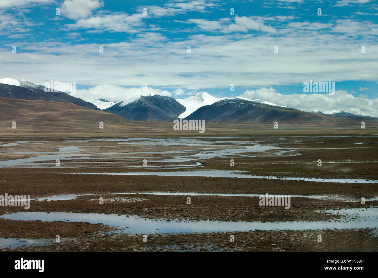Landscape at the Tibetan Plateau, Tibet Autonomous Region, People's ...