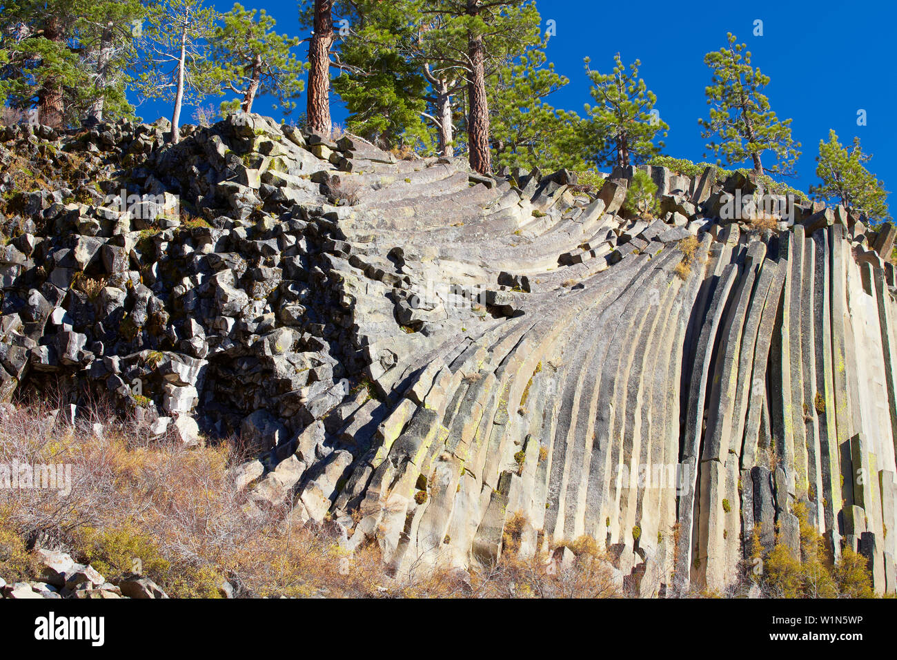 Devils Postpile National Monument , Sierra Nevada , California , U.S.A ...