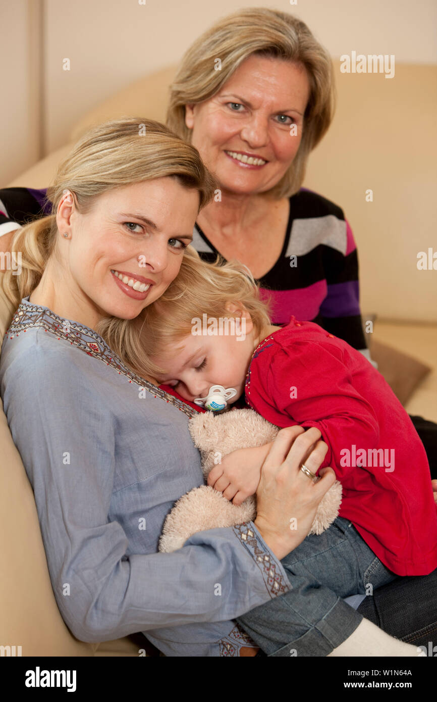 Three female generations of a family Stock Photo - Alamy