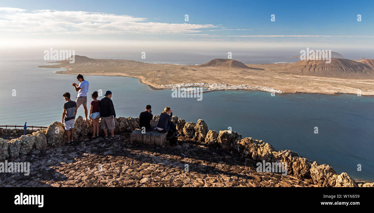 Mirador del Rio, viewpoint, Graciosa Island, Lanzarote, Canary Islands ...