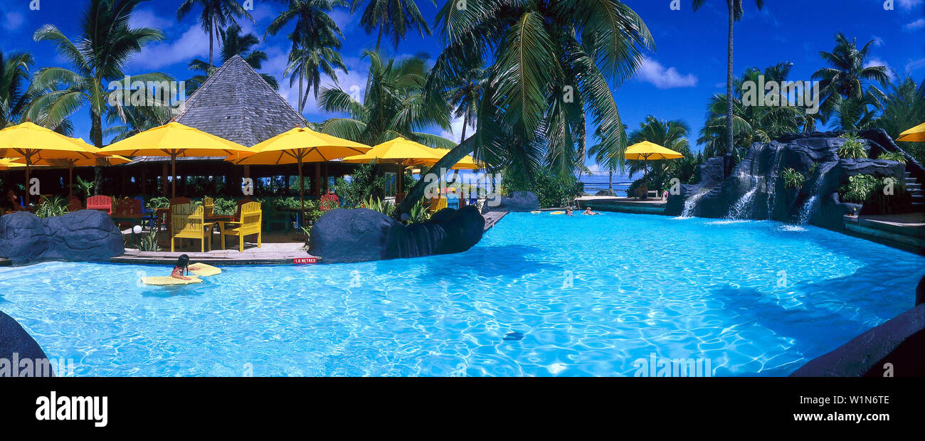 Swimming Pool at Rarotongan Beach Resort, Rarotonga, Cook Islands ...