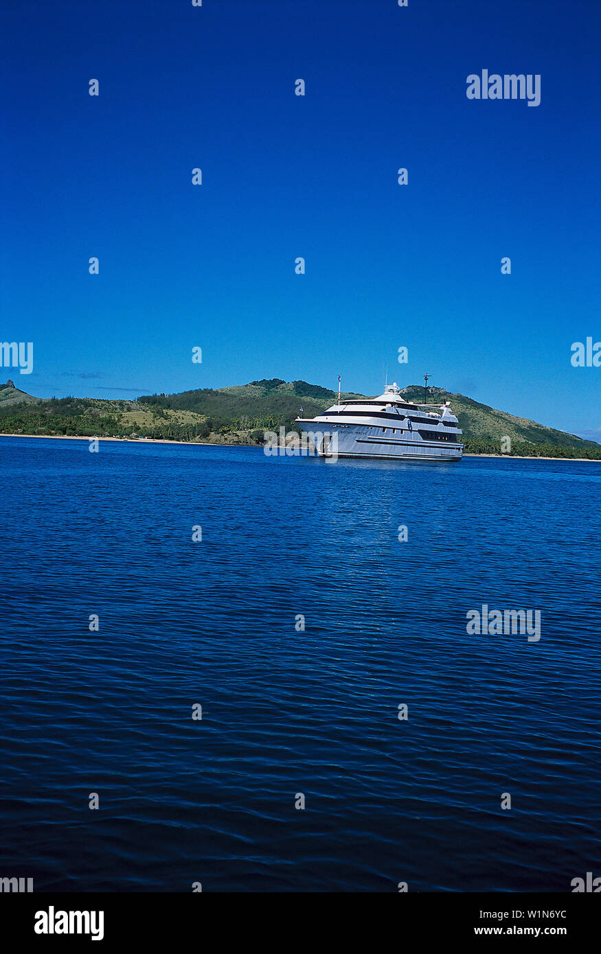 MV Mystique Princess, Blue Lagoon Cruise Yasawa Group, Fiji Stock Photo ...