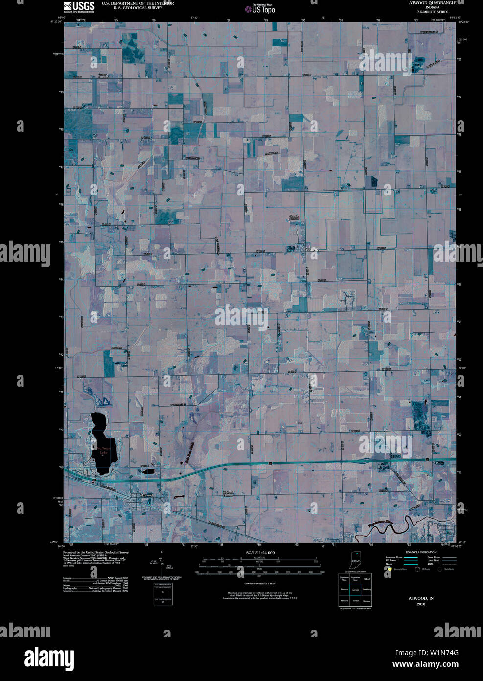 Map of atwood hi-res stock photography and images - Alamy