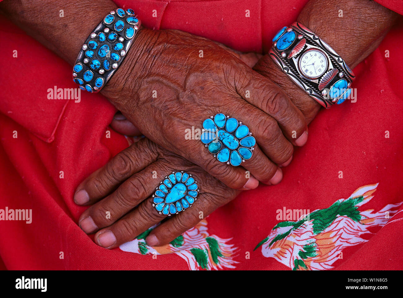 Native American Hands, Santa Fe , New Mexico USA Stock Photo - Alamy