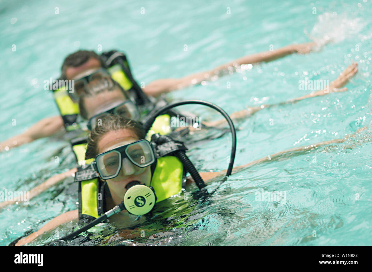 People diving, in water Kenia, Africa Stock Photo - Alamy