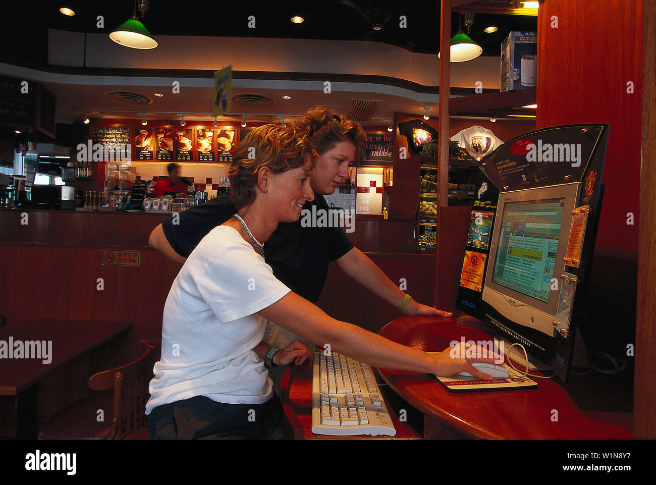 Internet Cafe, Pacific Coffee Company Victoria Peak, Hongkong Stock ...
