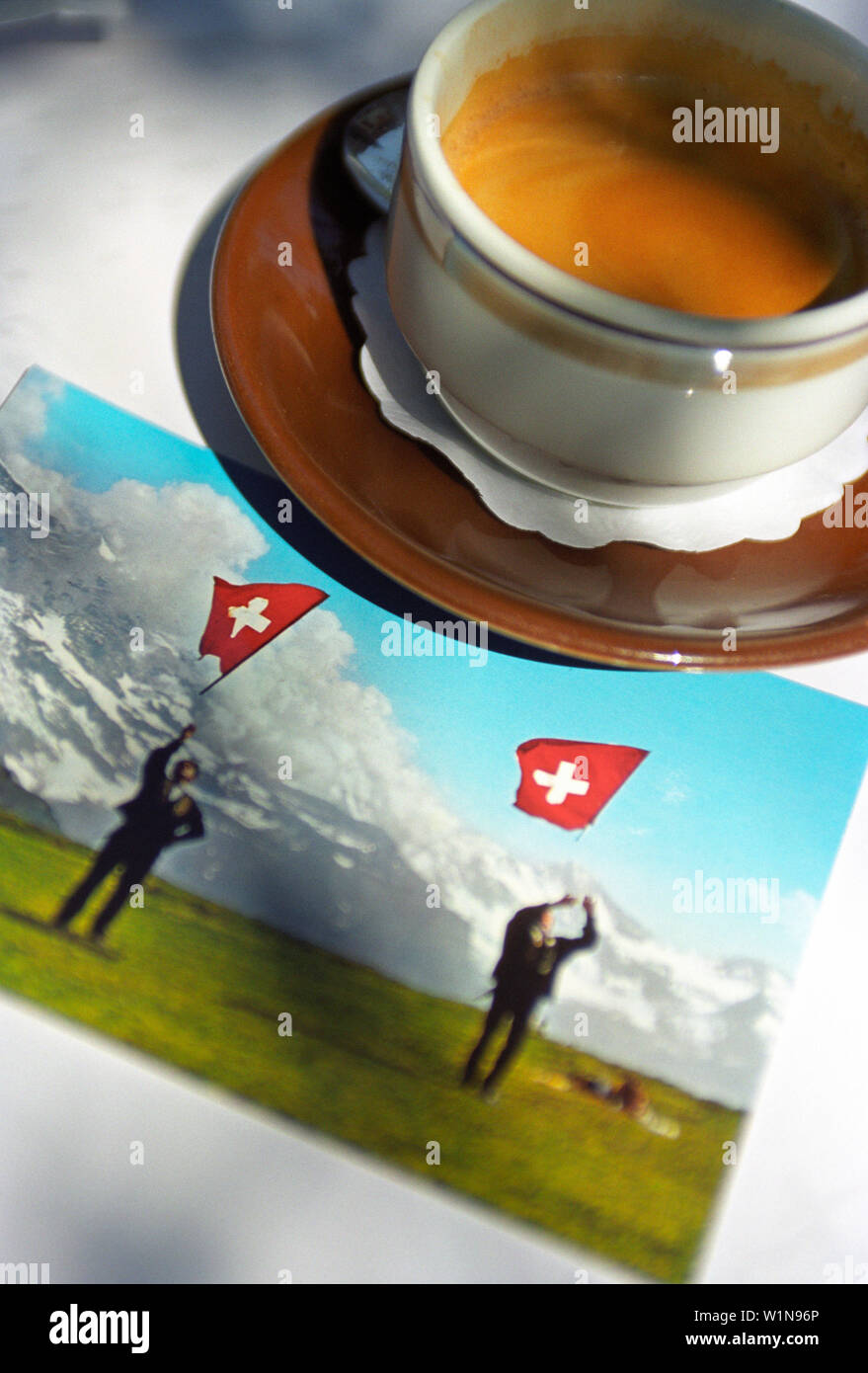 Swiss postcard hi-res stock photography and images - Alamy
