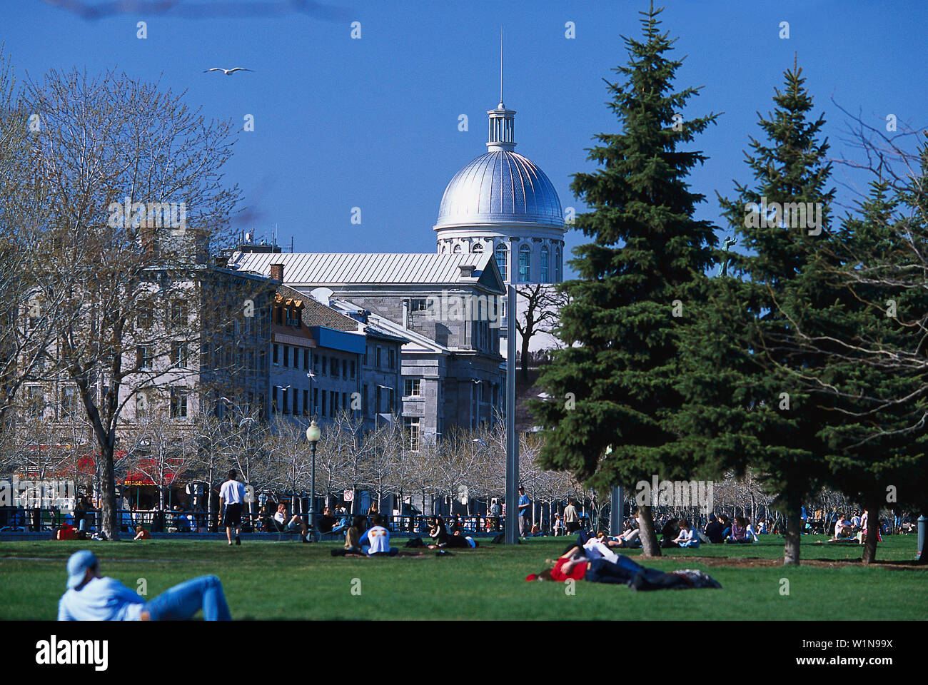 Park, Bonsecours Market, Old Town, Montreal Prov. Quebec, Canada Stock ...