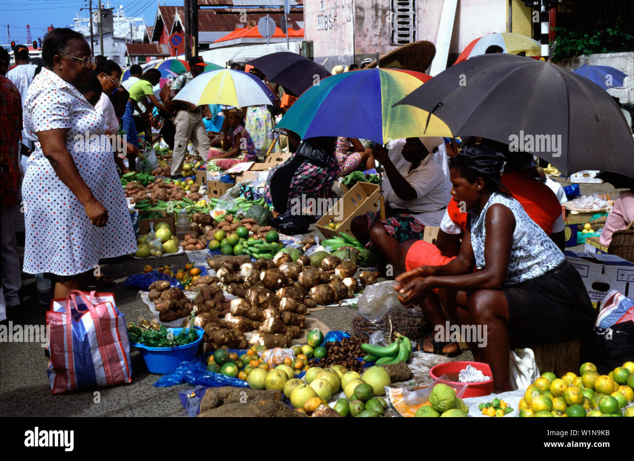 Food market st lucia hi-res stock photography and images - Alamy