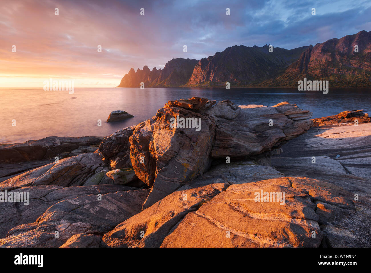 Red cliffs of norway hi-res stock photography and images - Alamy