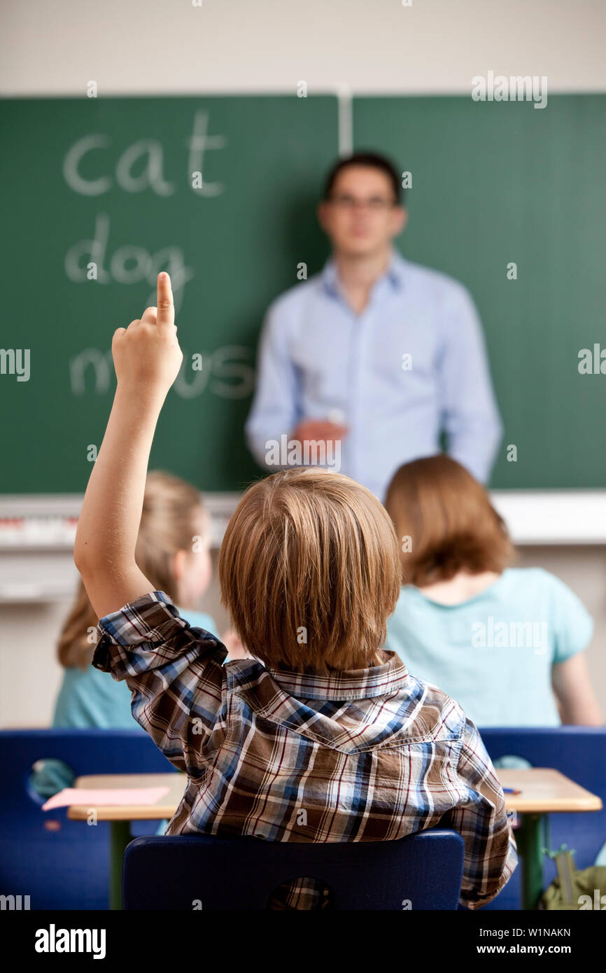 Pupils and teacher in classroom, Hamburg, Germany Stock Photo - Alamy