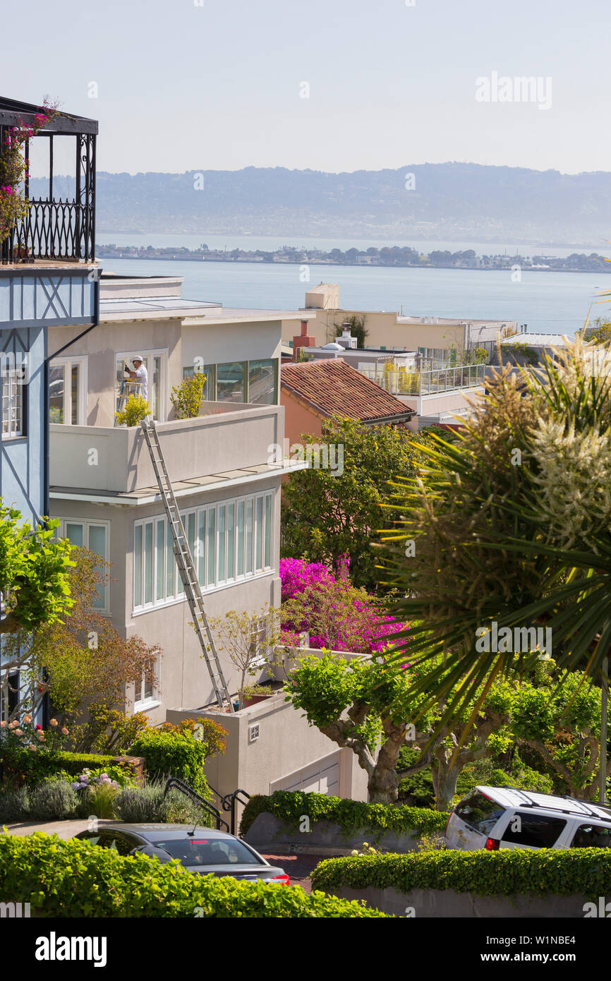 Russian hill san francisco california hi-res stock photography and ...