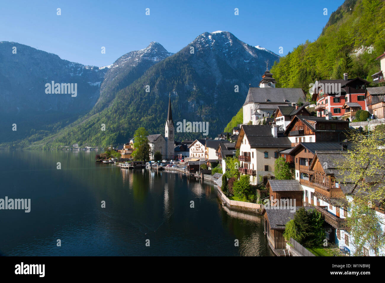 Hallstatt at Lake Hallstatt, a UNESCO World Heritage Site The cultural ...