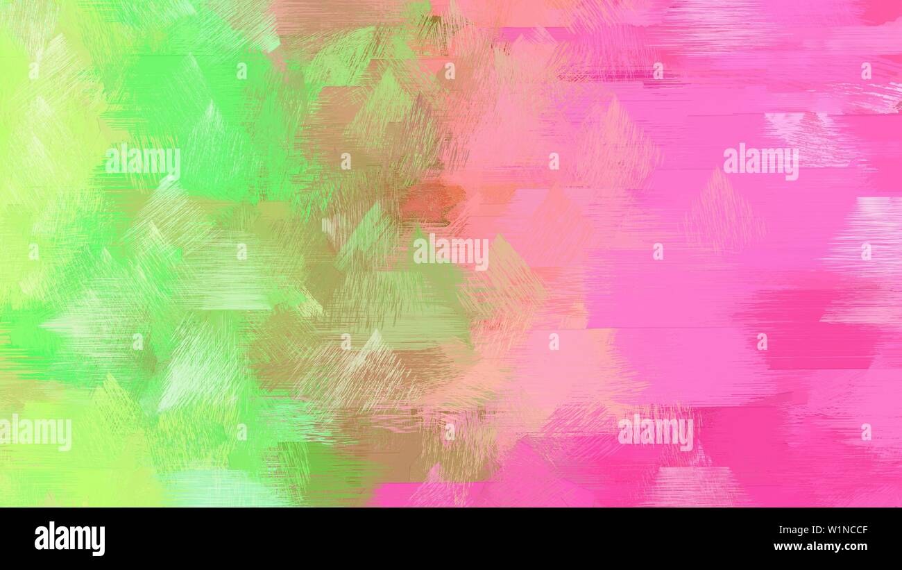 pastel magenta, pale green and neon fuchsia color brushed background ...