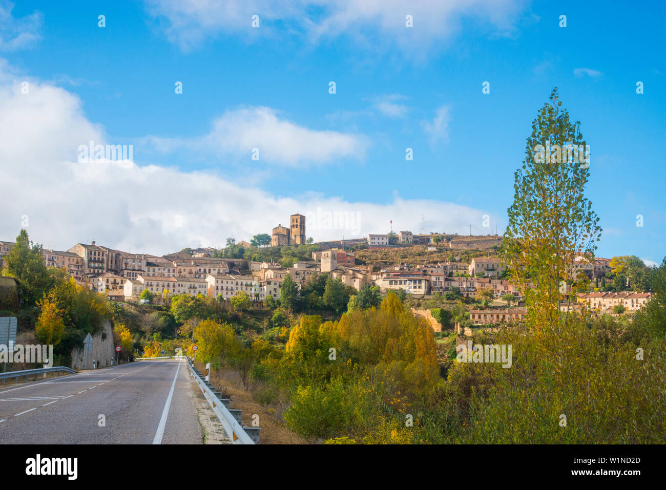 Overview. Sepulveda, Segovia province, Castilla Leon, Spain Stock Photo ...