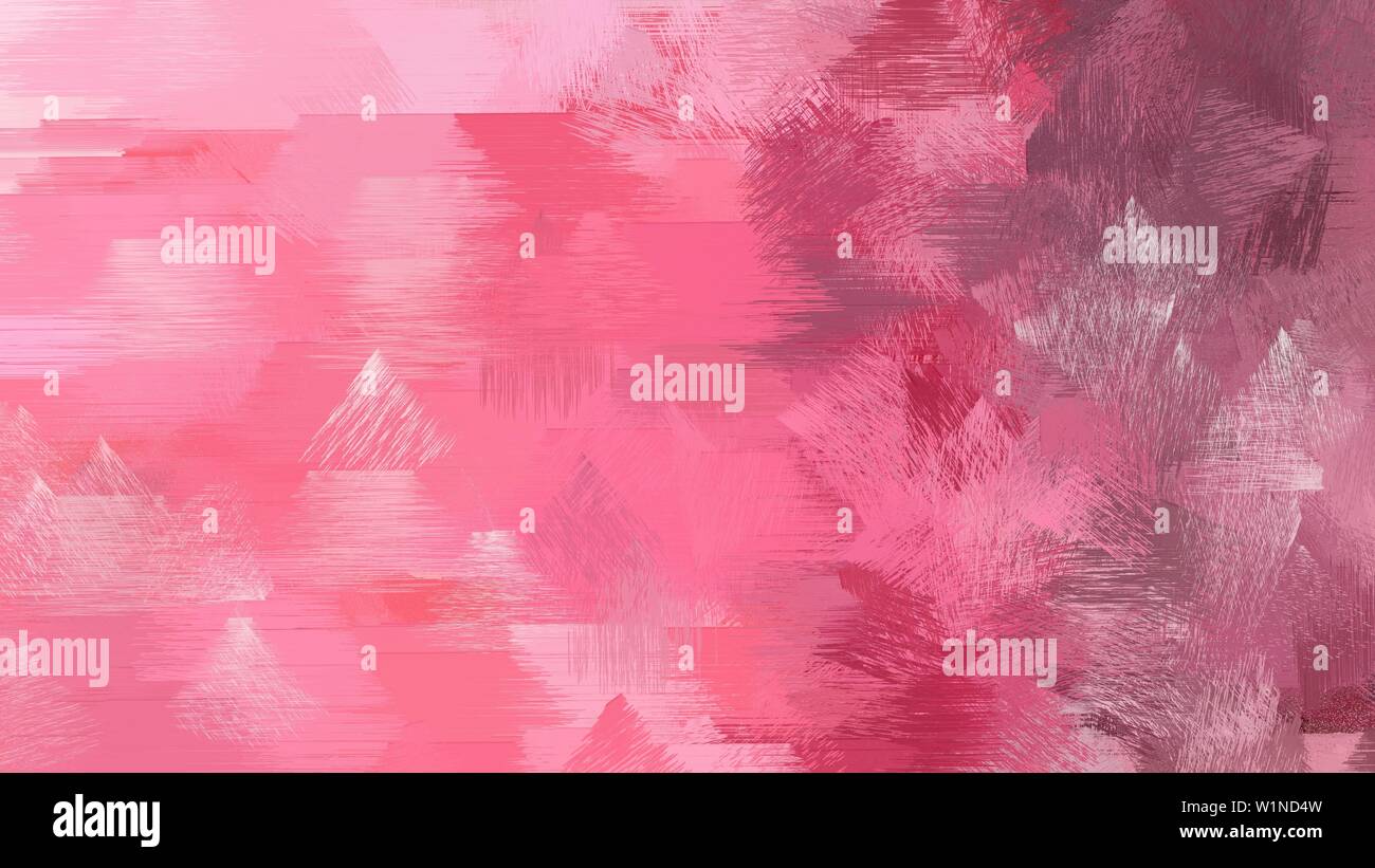 modern creative and rough painting with pale violet red, pink and dark ...