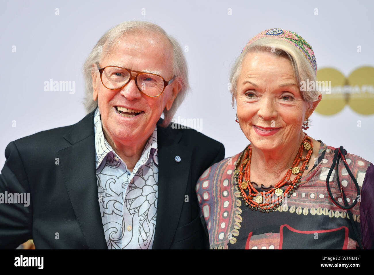 Klaus DOLDINGER (musician) with wife Inge. Bavaria Film Fest Reception ...