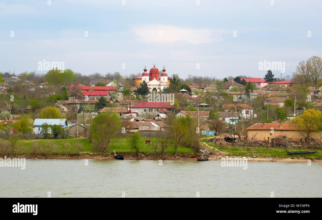 View at Topalu , River Danube , Romania , Europe Stock Photo - Alamy