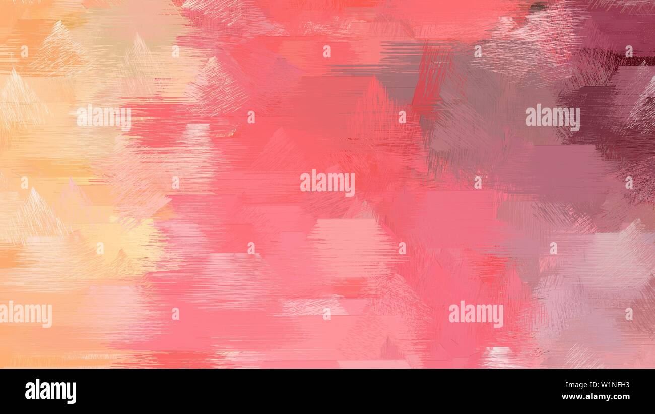 modern creative and rough painting with light coral, skin and dark ...