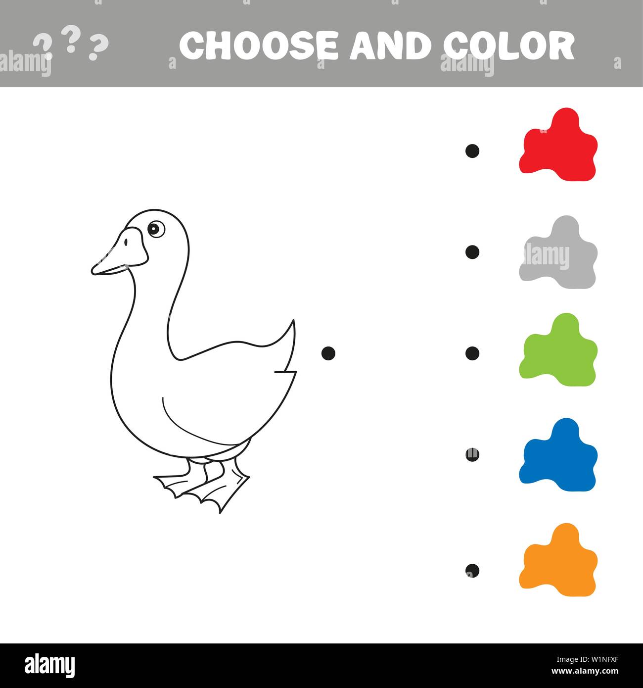 Goose Illustration High Resolution Stock Photography and Images - Alamy