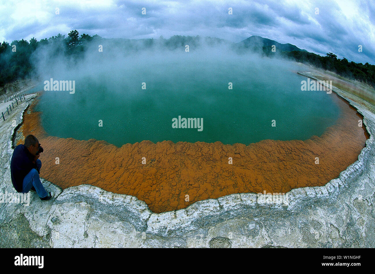 Wai-O-Tapu, Thermal Wonderland, Champagner Pool Nordinsel, Neuseeland ...