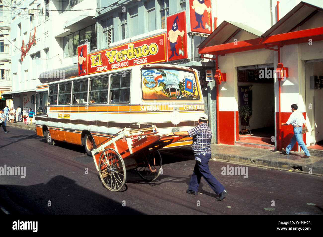 Bus station in San Jose, Costa Rica, Caribbean, Central America Stock ...