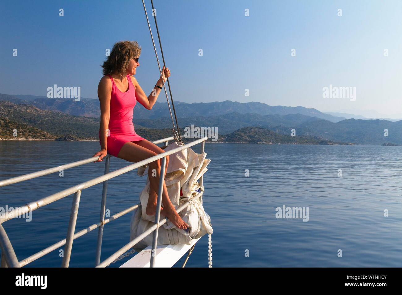 Woman brunette 50 year old hi-res stock photography and images - Alamy
