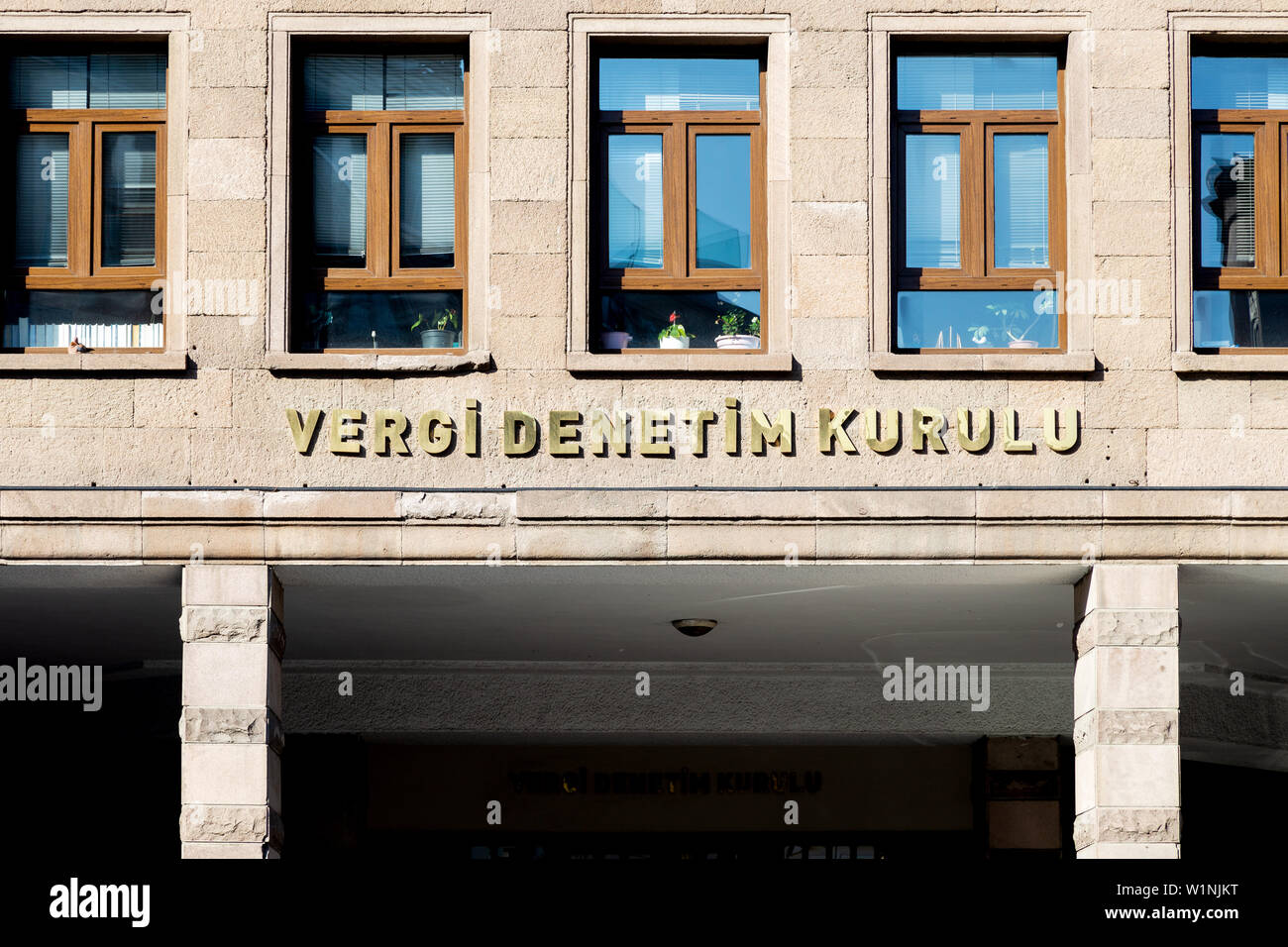 Turkish Tax Inspection Board (Turkey) Building Entrance Stock Photo - Alamy