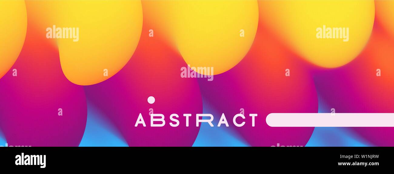 Vector volume background with color gradients. 3d abstract illustration ...