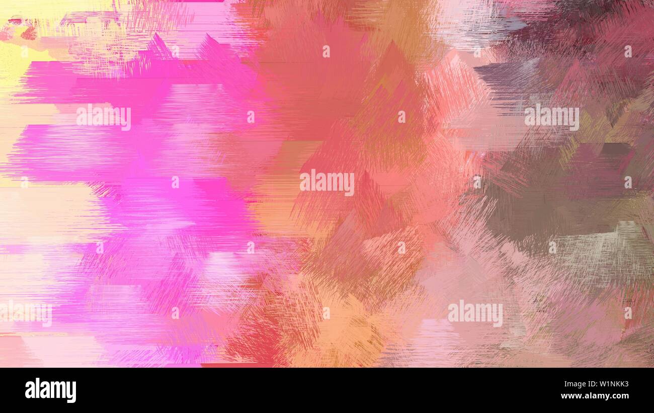 old painting brushed with pale violet red, light coral and bisque ...