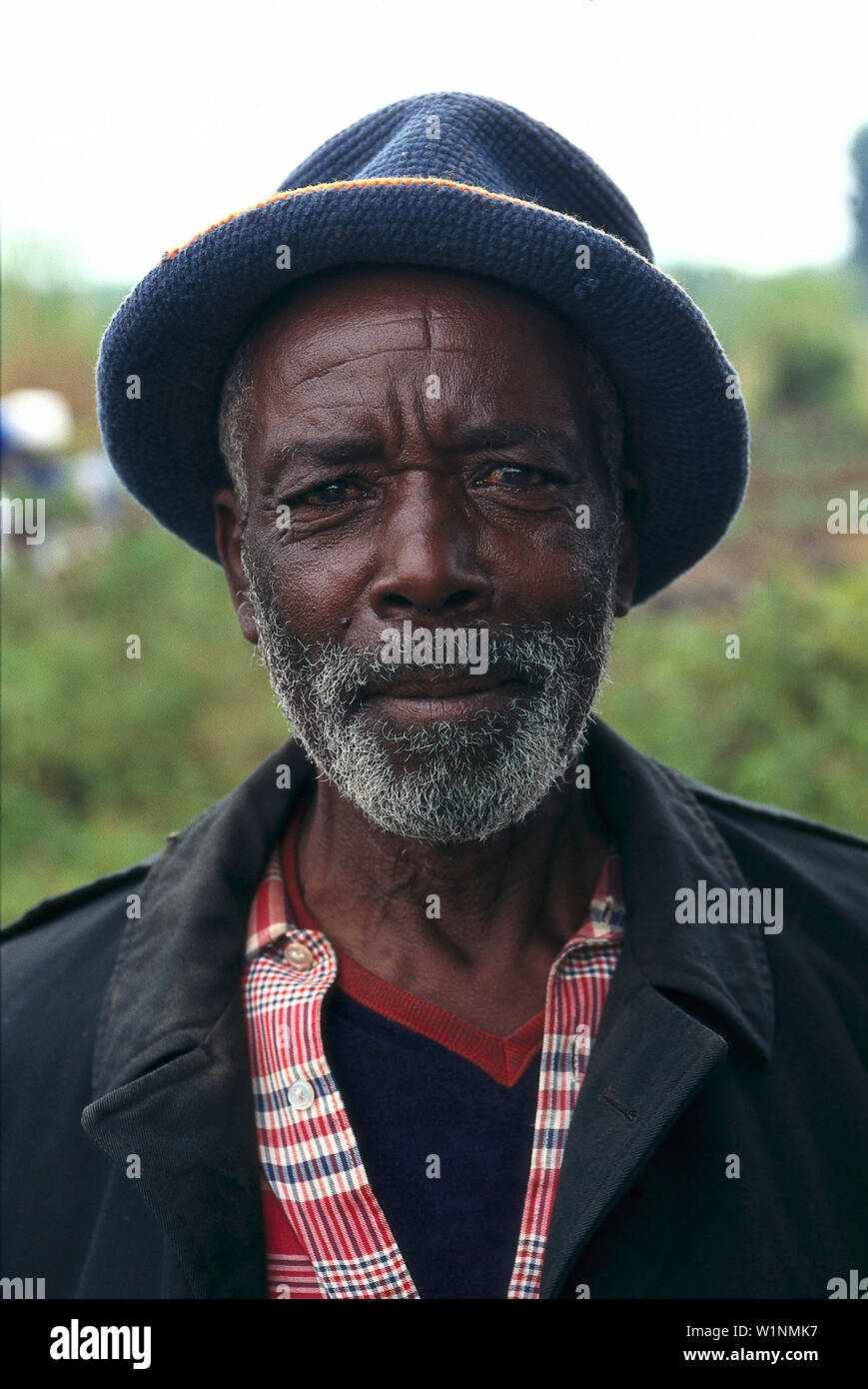 African Man, Virunga Mountains, Zaire Stock Photo - Alamy