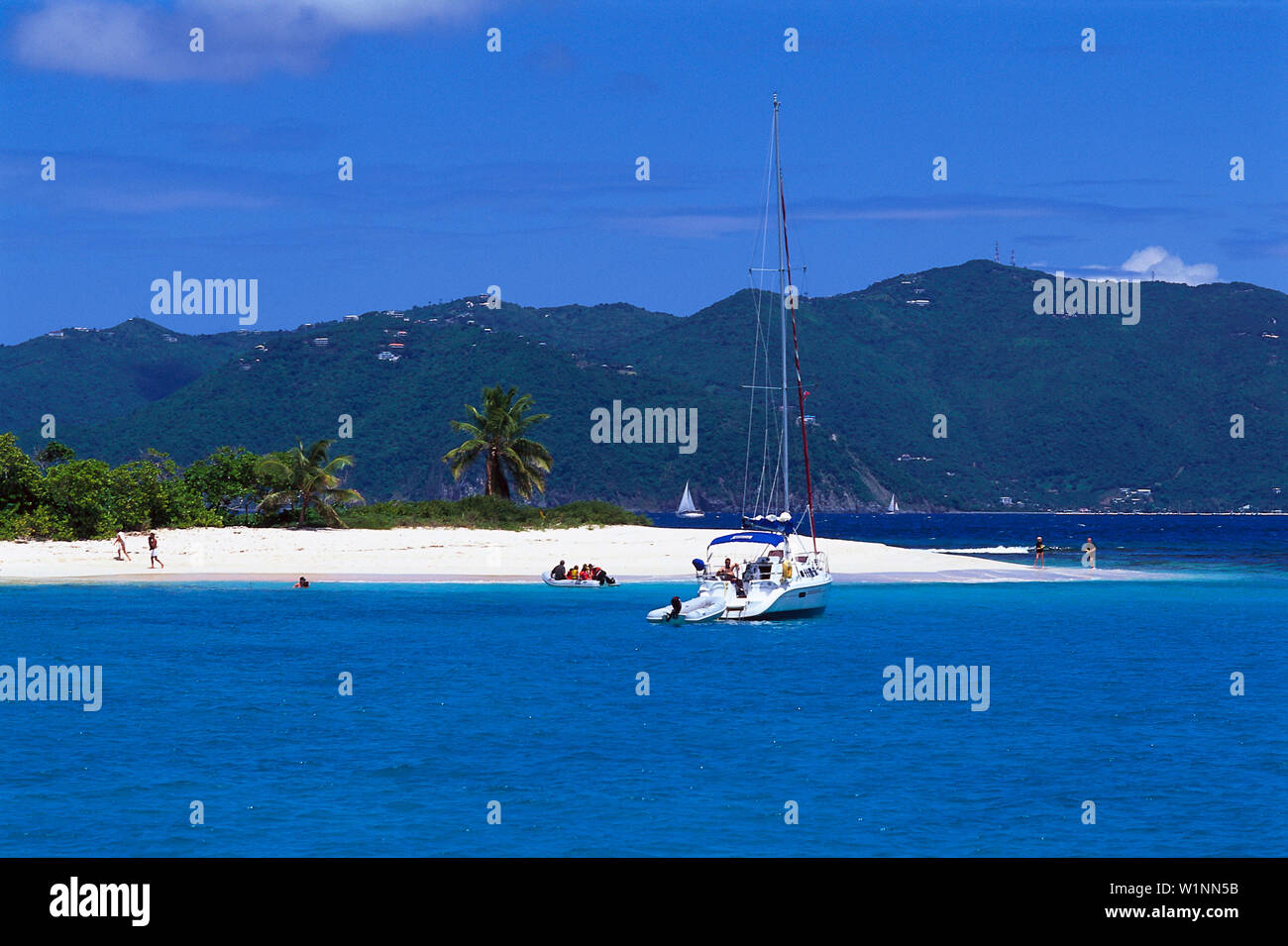 Sandy Spit near Jost van Dyke, British Virgin Island Caribbean Stock ...
