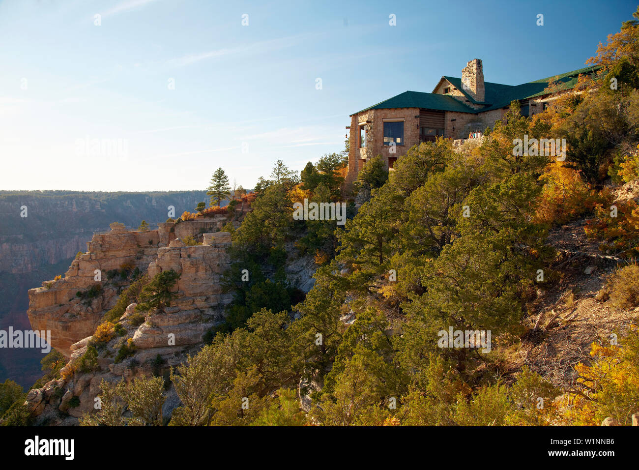 View from Bright Angel Point at Bright Angel Canyon , North Rim , Grand ...