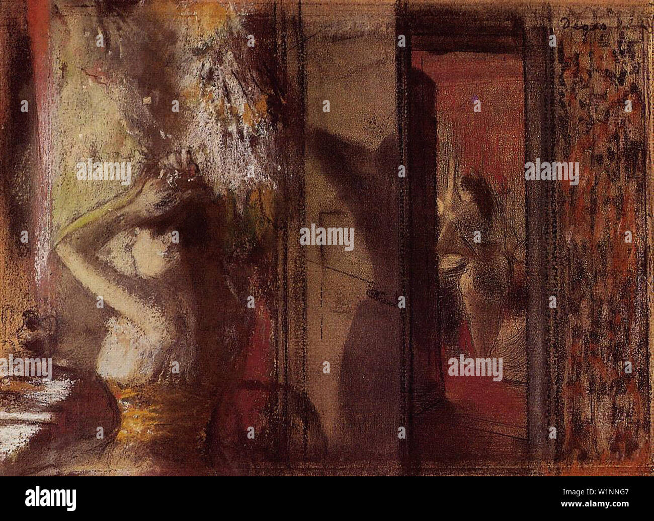 Edgar Degas - Actresses Dressing Room C 1885 Stock Photo - Alamy