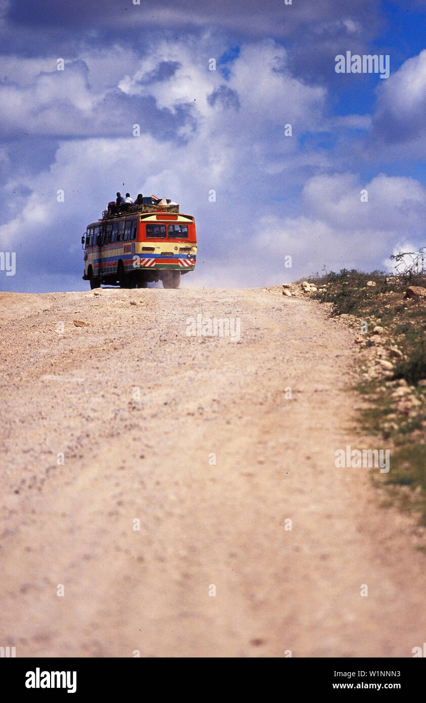 travel bus on road Stock Photo - Alamy