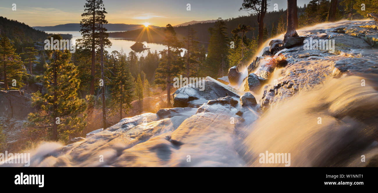Eagle Falls, Emerald Bay, Lake Tahoe, California, United States Stock ...