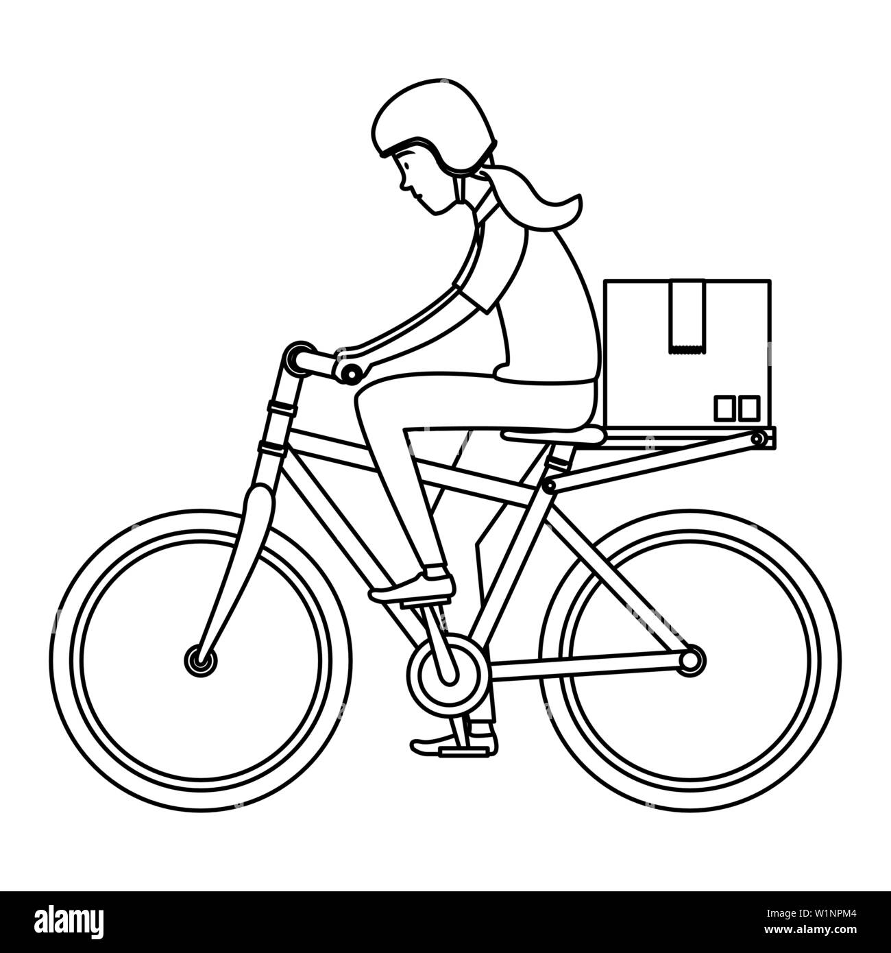 Woman transport worker Stock Vector Images - Alamy