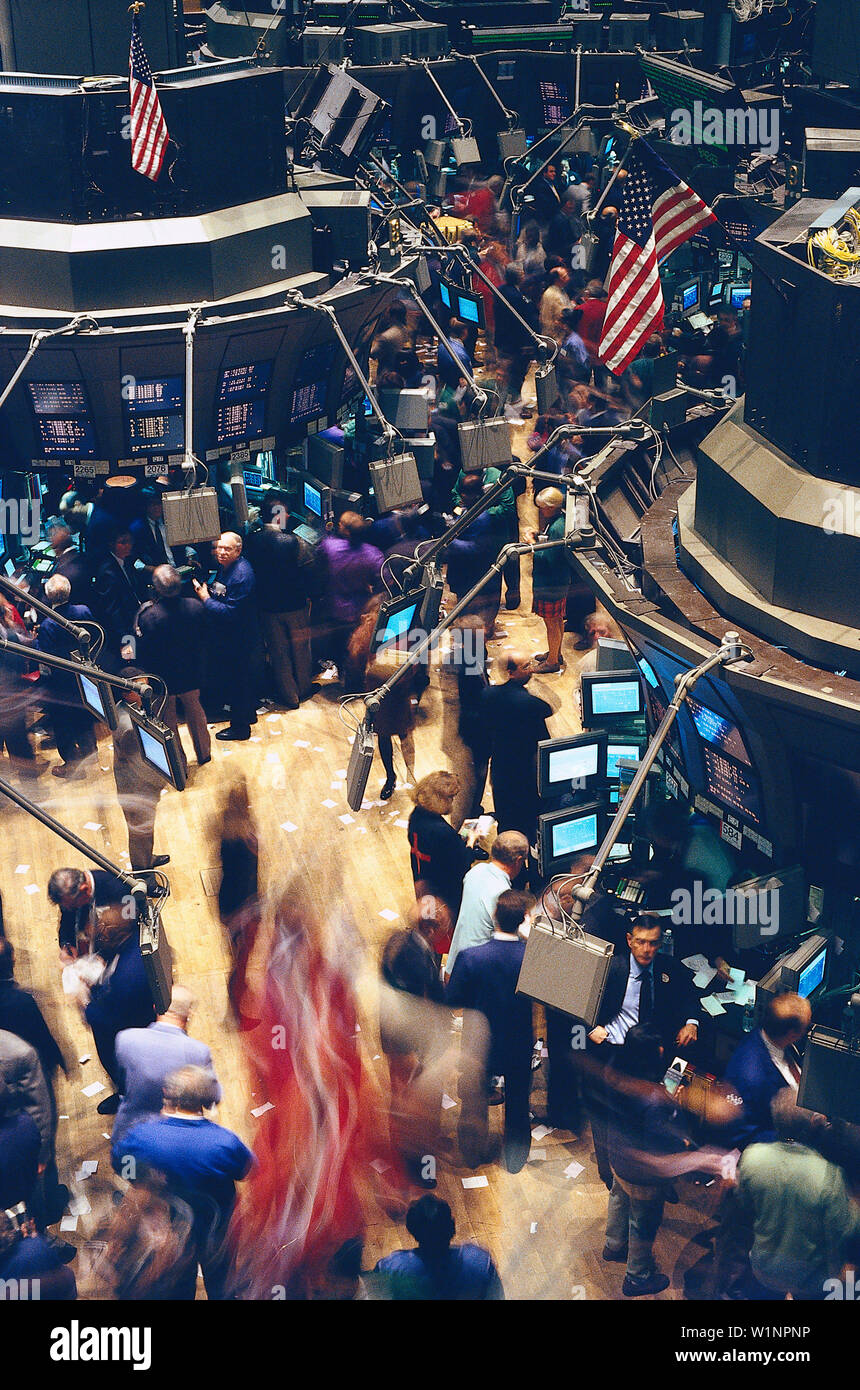 New York Stock Exchange, Interior, Wall Street, Manhattan NYC, USA ...