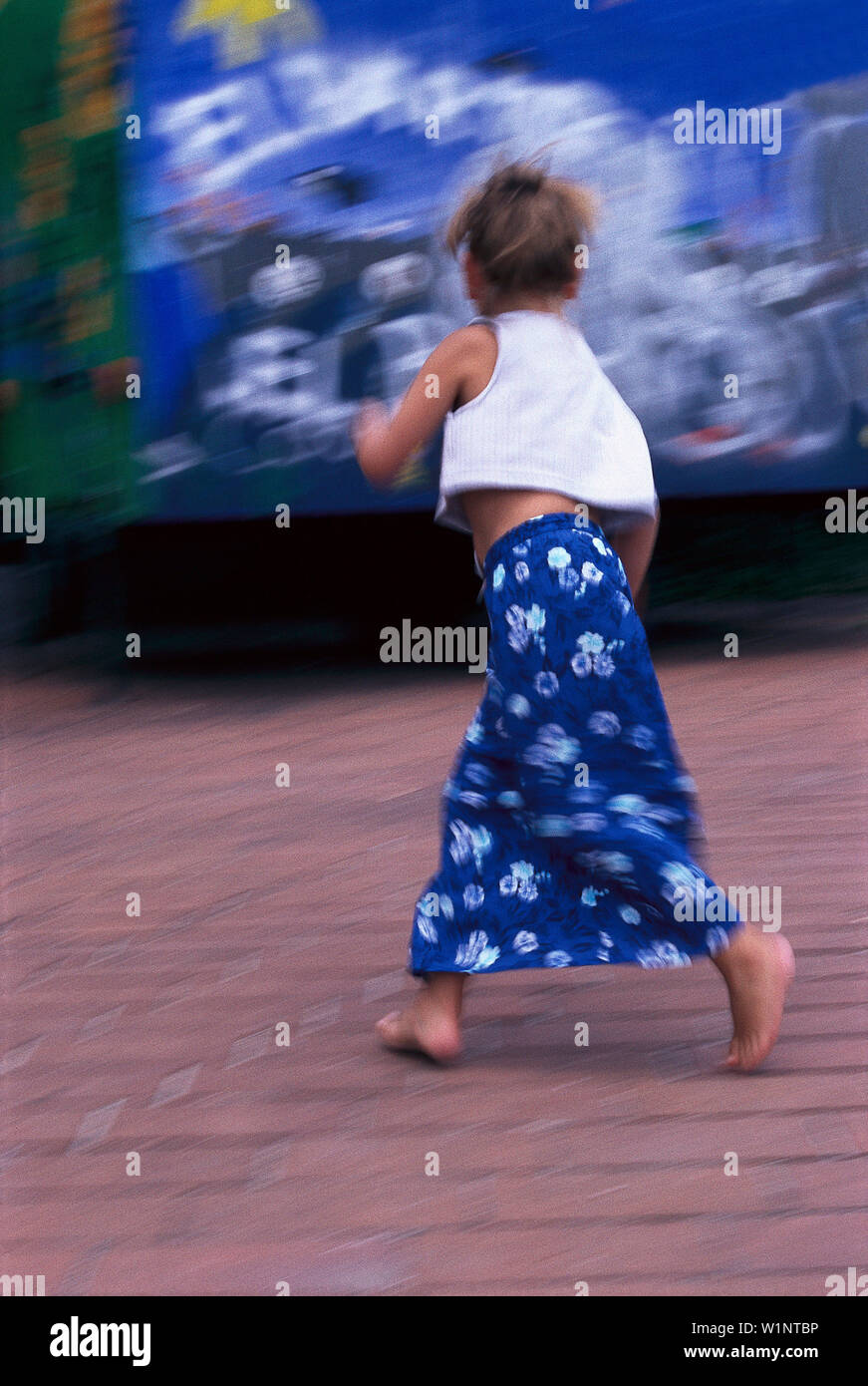 Little Girl from behind, Children People Stock Photo - Alamy