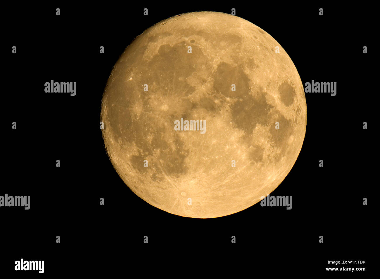 Moon, almost fullmoon, Europe Stock Photo - Alamy