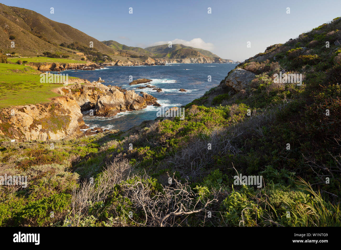 Rocky Point, Big Sur, Cabrillo Highway 1, California Stock Photo - Alamy