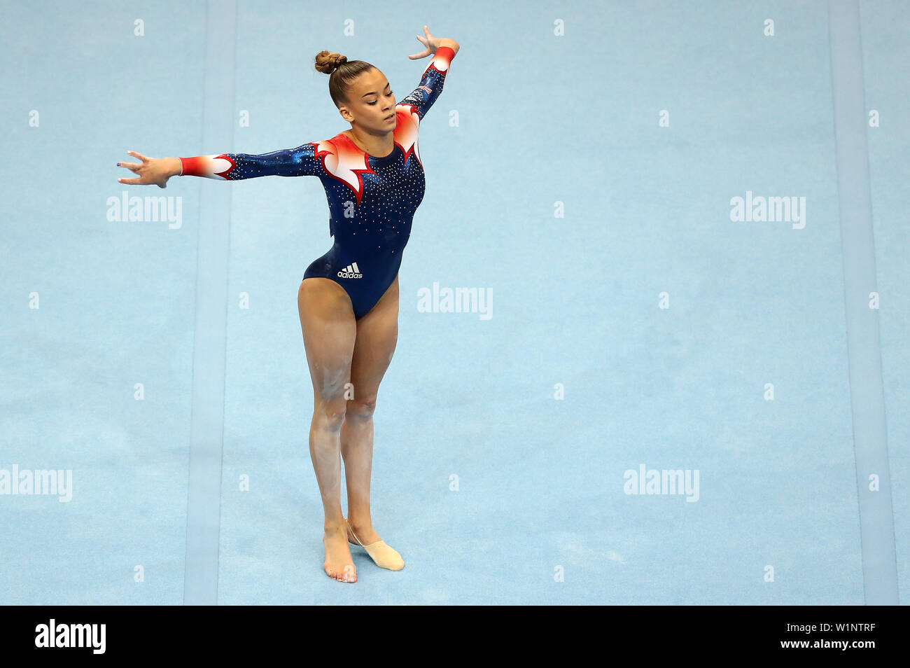 Great Britain's Georgia-Mae Fenton in action during the Floor element ...