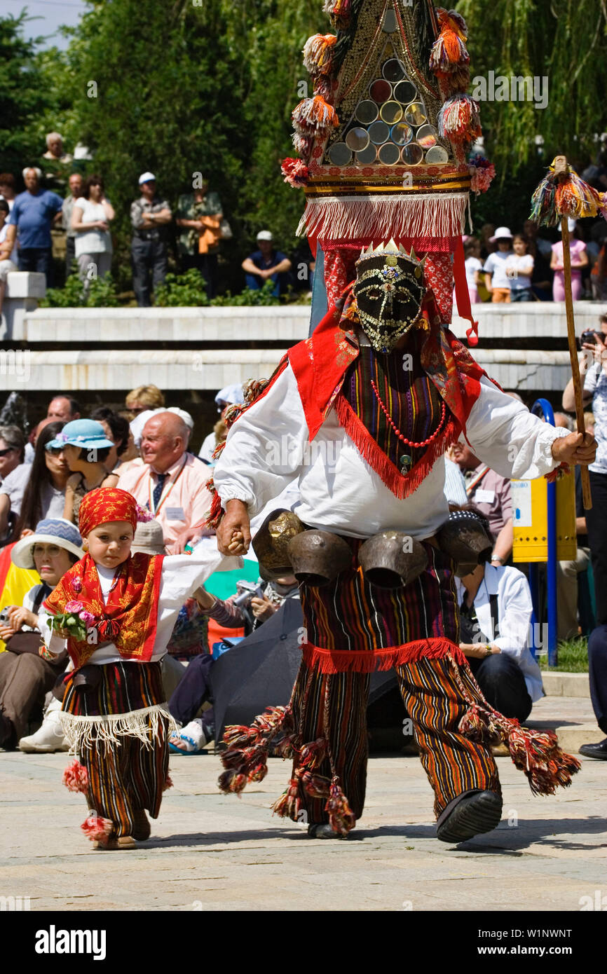 Rose Festival, masks, Karlovo, Bulgaria Stock Photo - Alamy