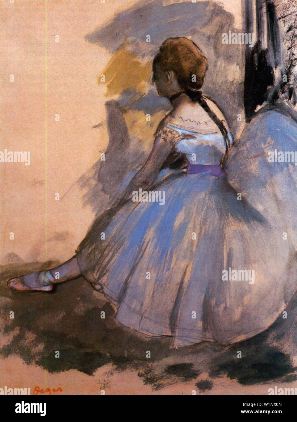 Classic edgar degas seated dancer hi-res stock photography and images ...