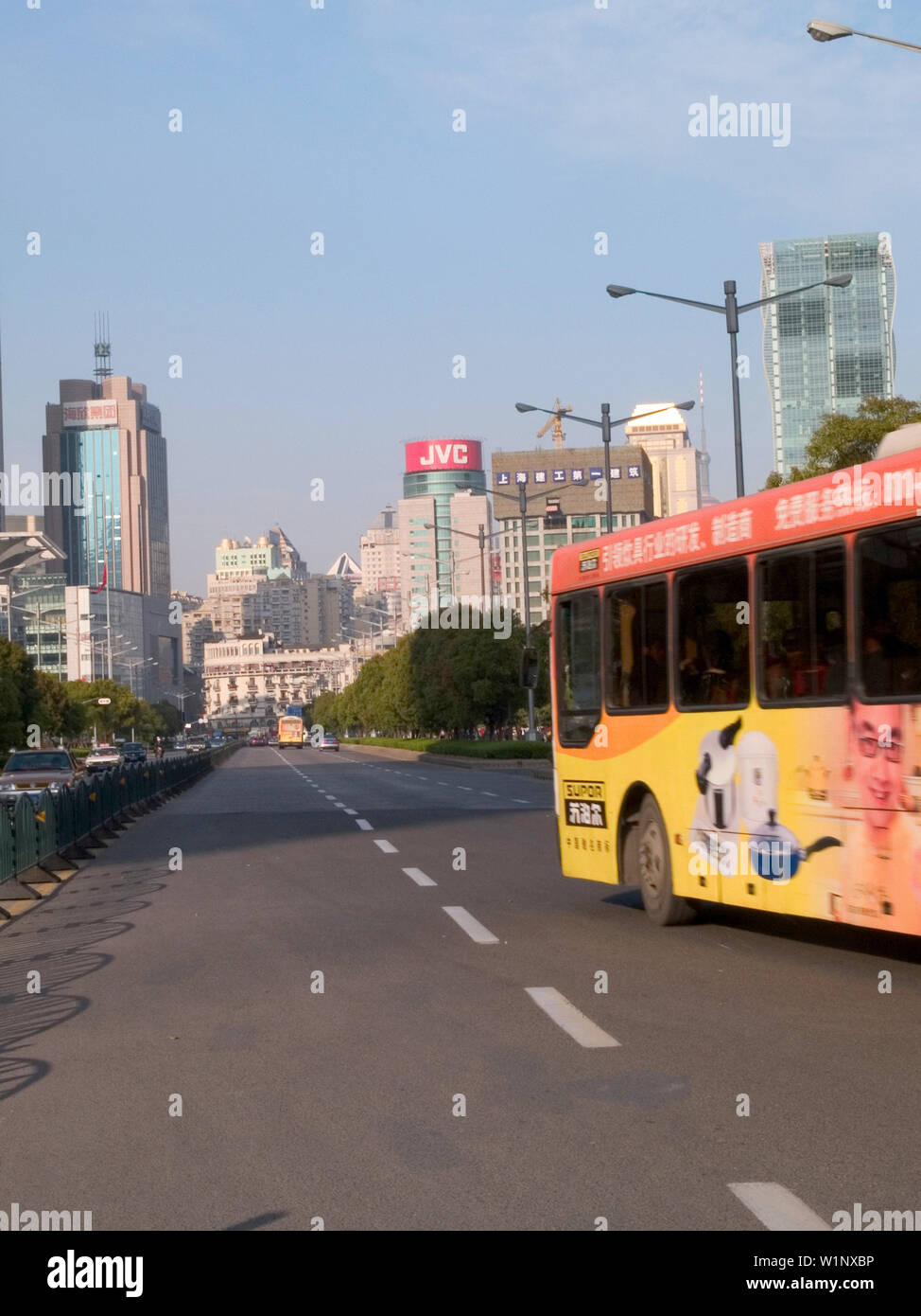 Bus in street hi-res stock photography and images - Alamy