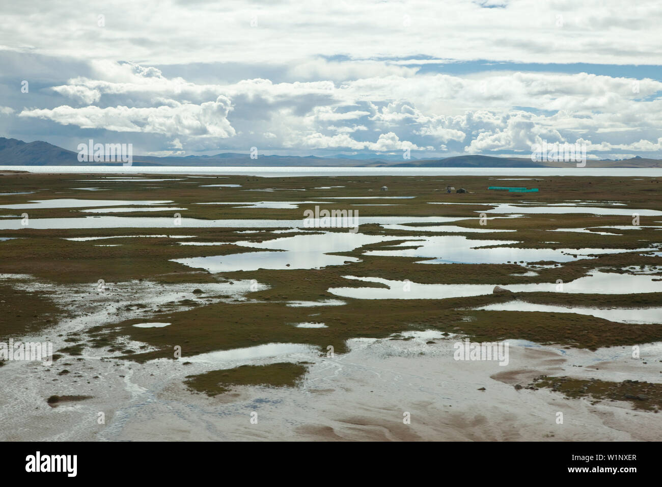 Landscape at the Tibetan Plateau, Tibet Autonomous Region, People's ...