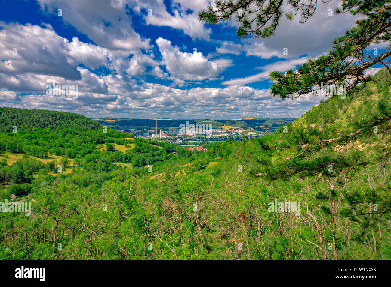 A part of Jena Thuringia from above Stock Photo - Alamy