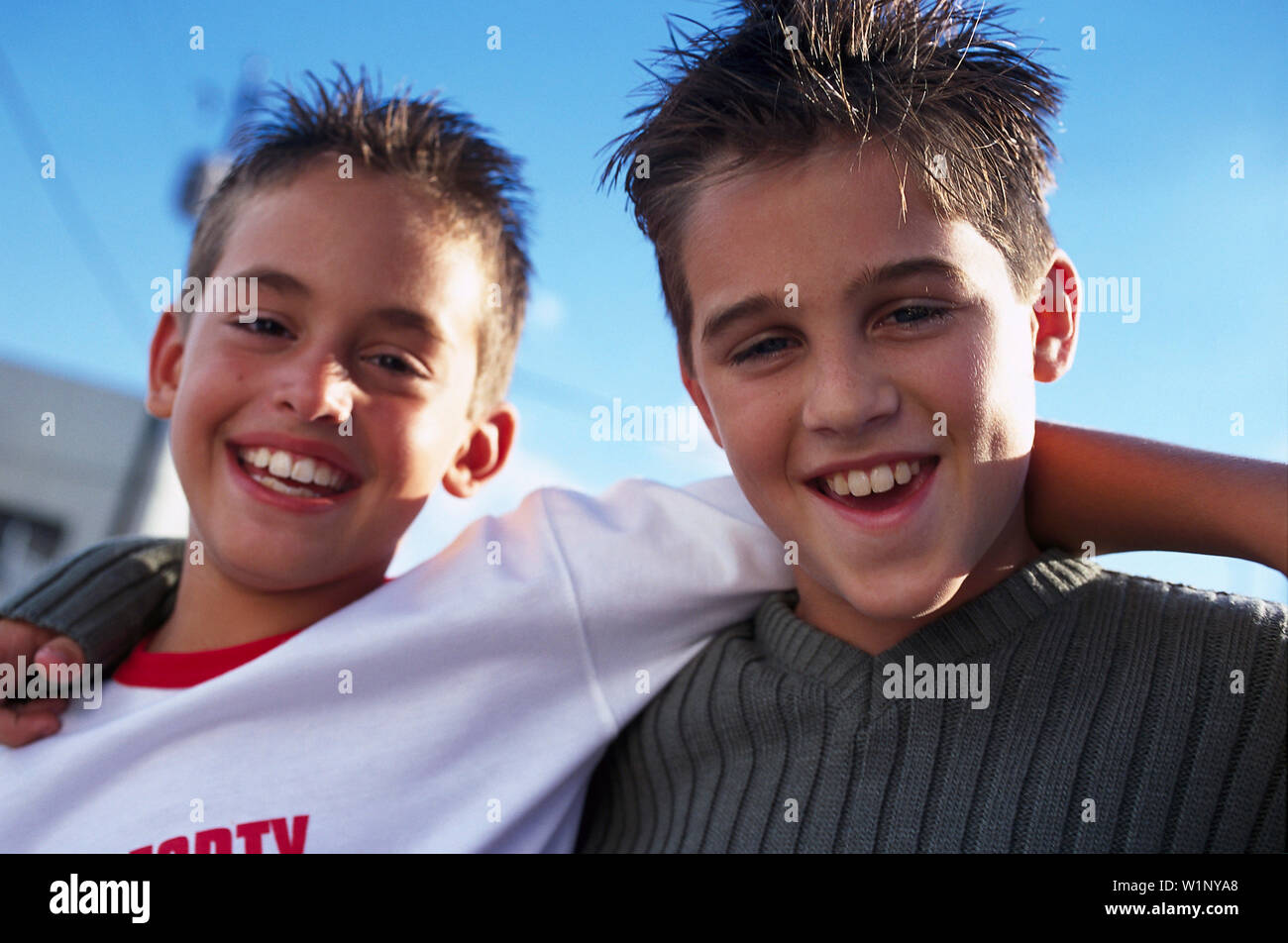 Two friends 10 years, , Children People Stock Photo - Alamy
