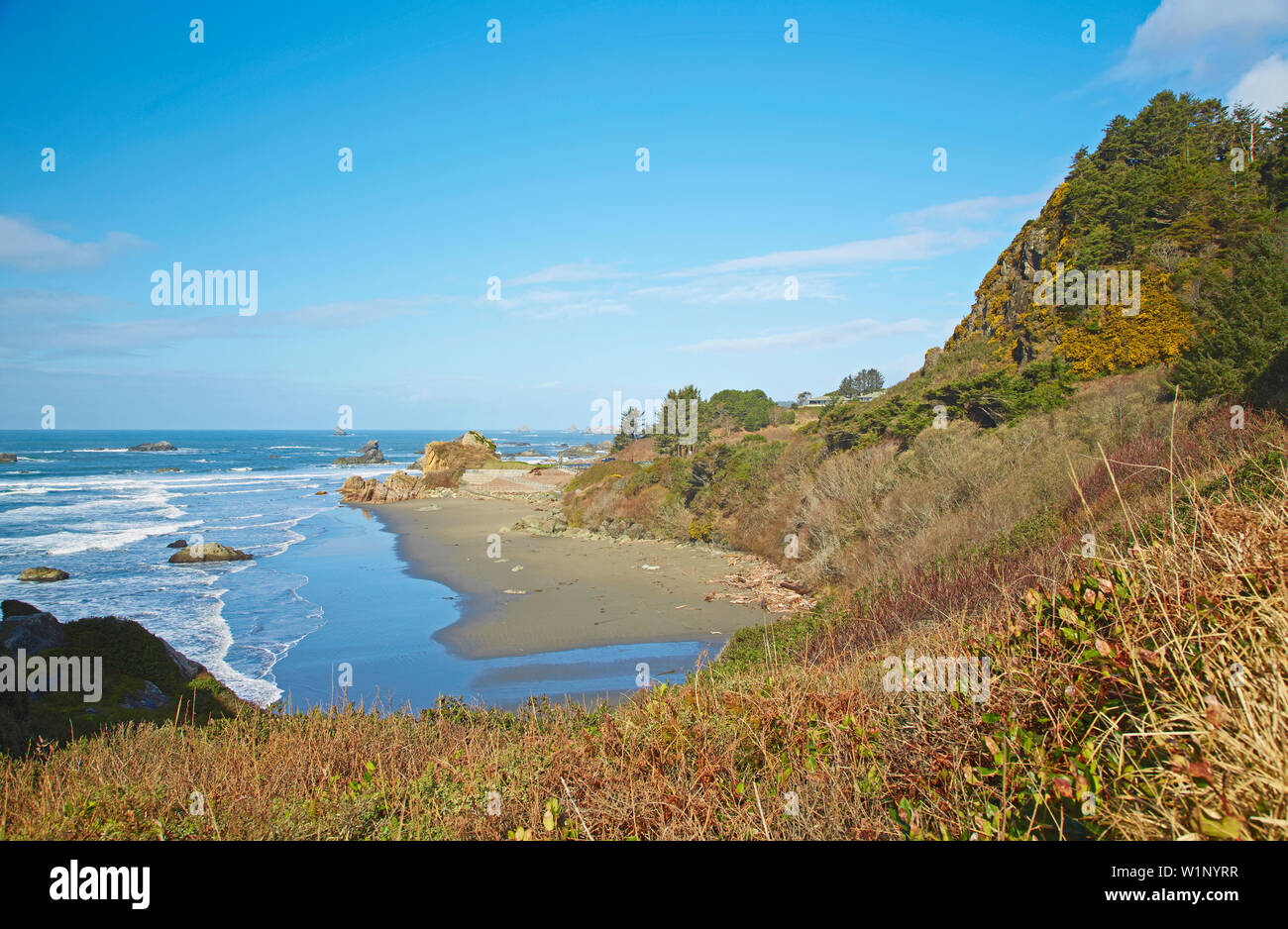 Pacific near Brookings , Harris Beach State Recreation Area , Oregon ...